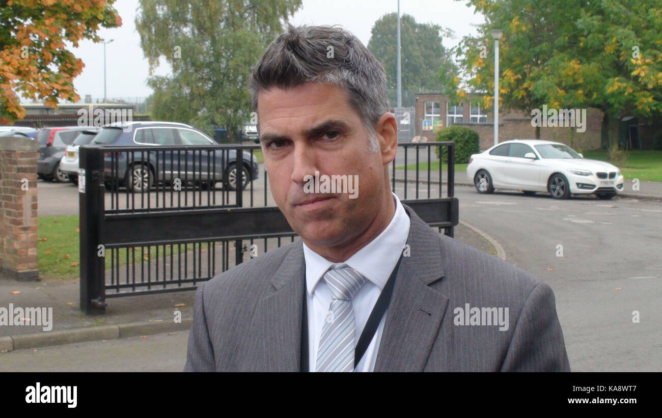 Headteacher Gareth Morris outside Winterton Community Academy in North ...