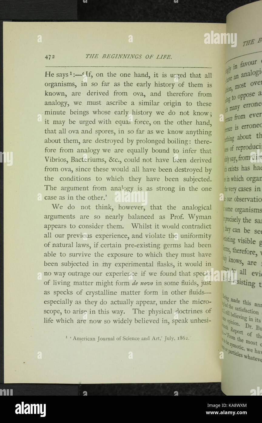 This page from 'The Beginnings of Life' discusses the origins and early ...