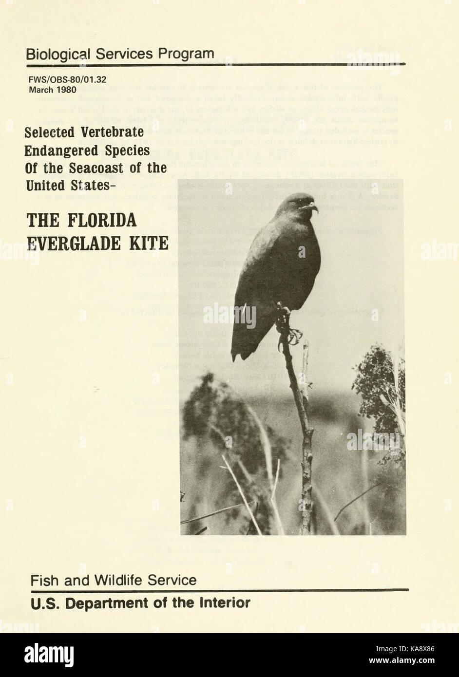 Selected vertebrate endangered species of the seacoast of the United ...