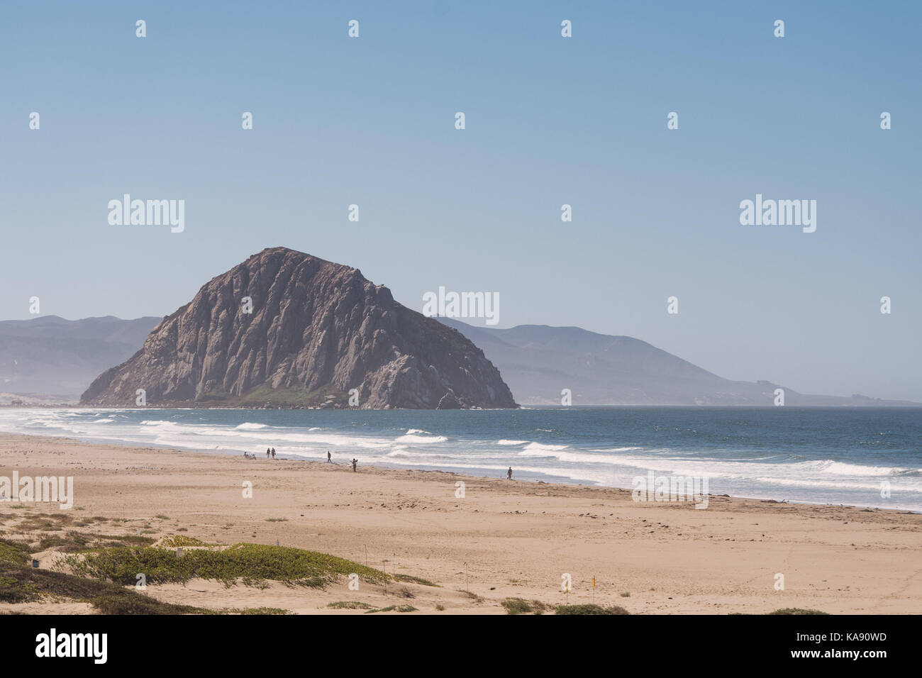 Morro Strand State Beach, near Morro Bay and Cayucos and just off ...