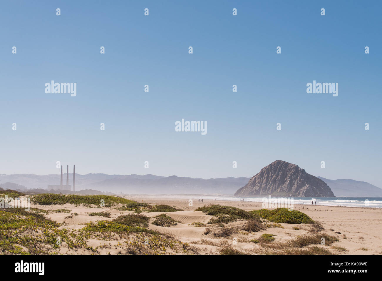 Morro Strand State Beach, near Morro Bay and Cayucos and just off ...
