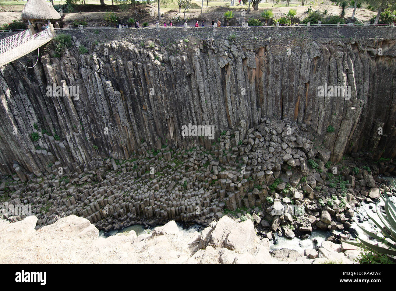 Huasca de Ocampo, Hidalgo, Mexico - 2016: The Basaltic Prisms of Santa ...