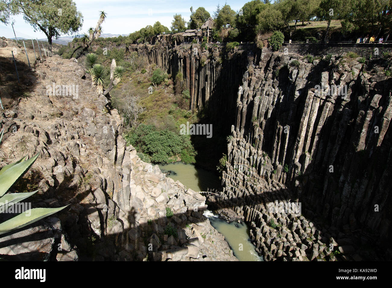 Huasca de Ocampo, Hidalgo, Mexico - 2016: The Basaltic Prisms of Santa ...