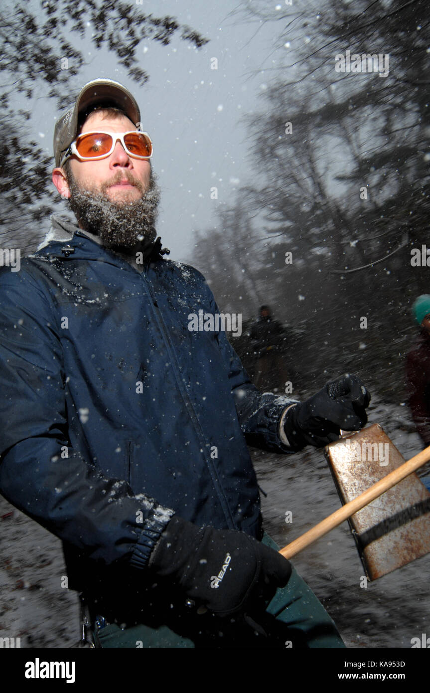 Philadelphia, PA, USA - December 8, 2013; Unexpected heavy snowfall ...