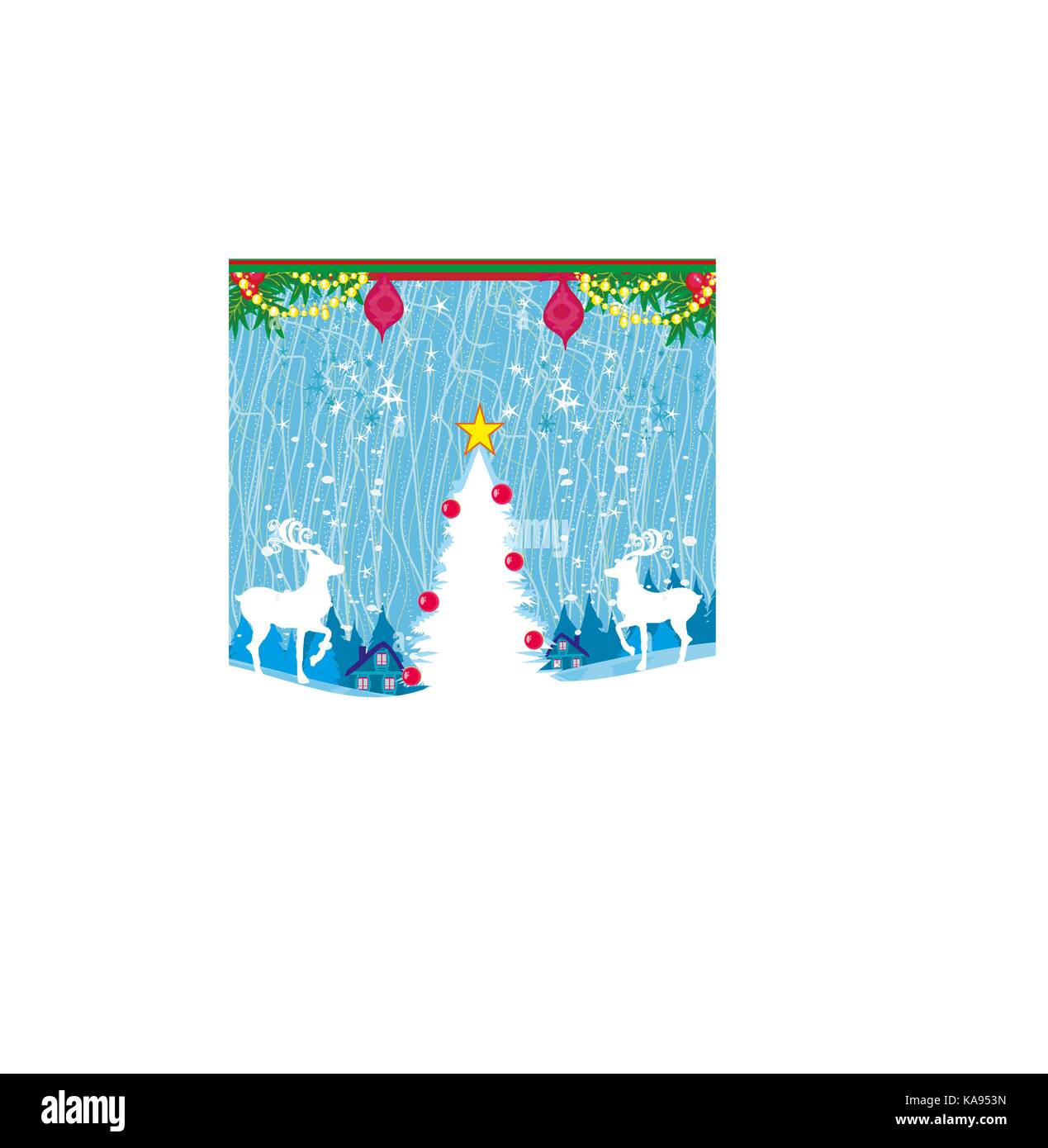 Elegant gold christmas ornaments Stock Vector Images - Alamy