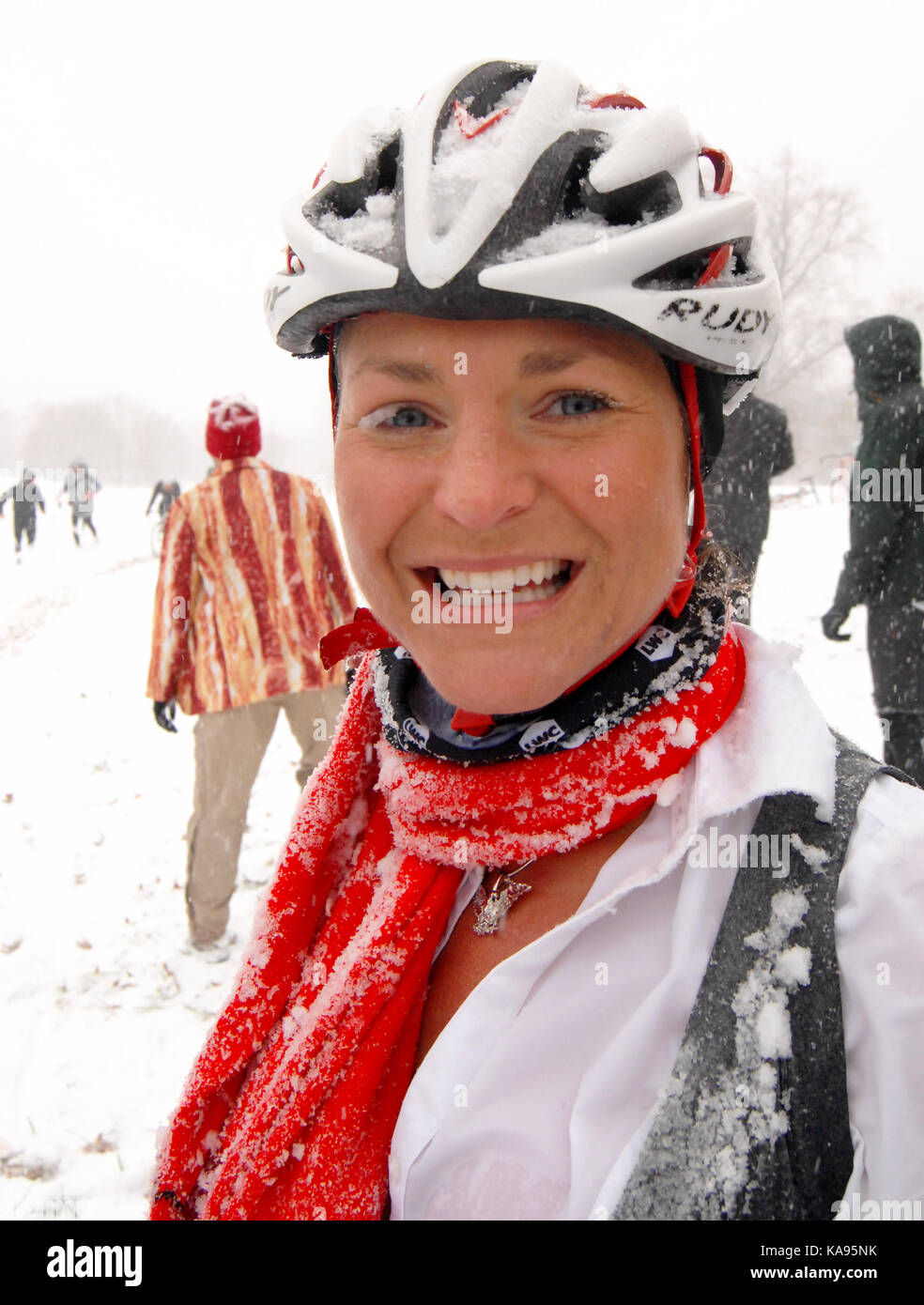 Philadelphia, PA, USA - December 8, 2013; Unexpected heavy snowfall ...