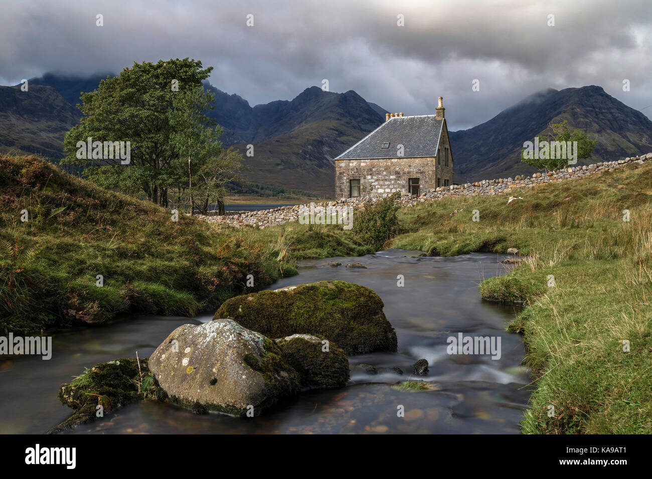 Loch Slapin, Black Cuillin, Isle of Skye, Scotland, United Kingdom ...