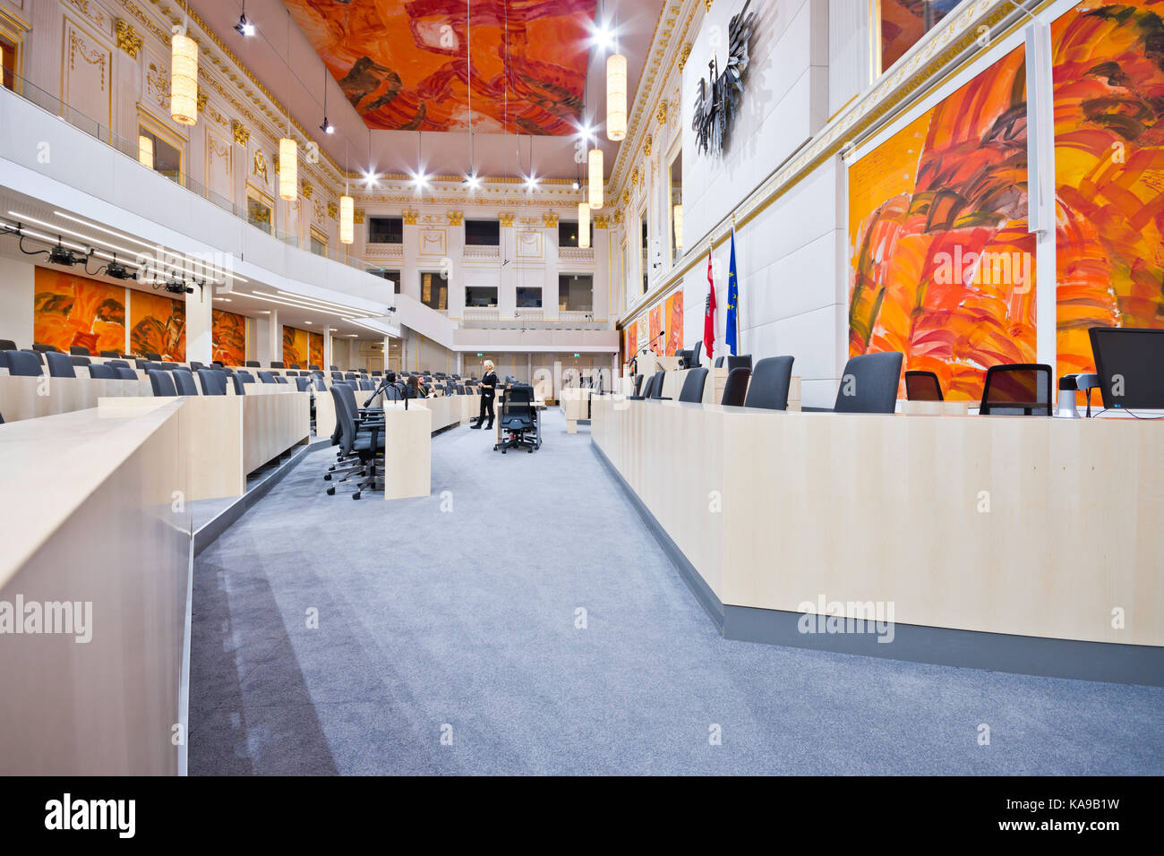 Vienna parliament interior hi-res stock photography and images - Alamy