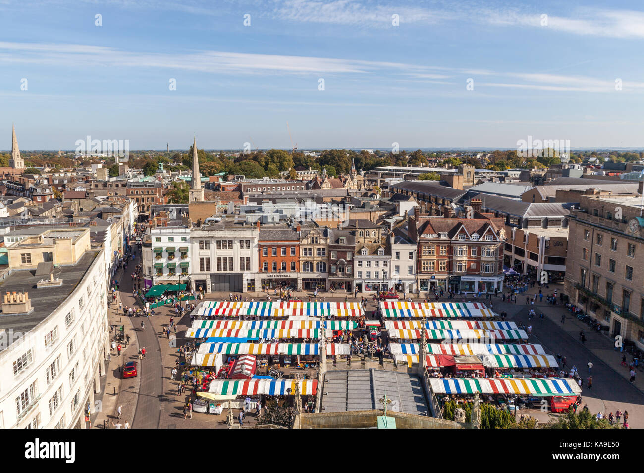 view of cambridge skyline Stock Photo - Alamy