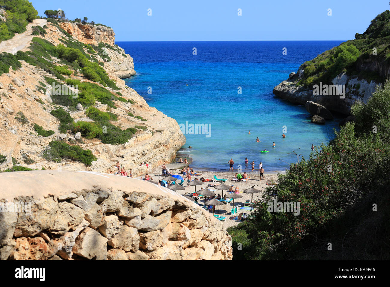 Mallorca, Cala Antena, Calas de Mallorca Stock Photo - Alamy