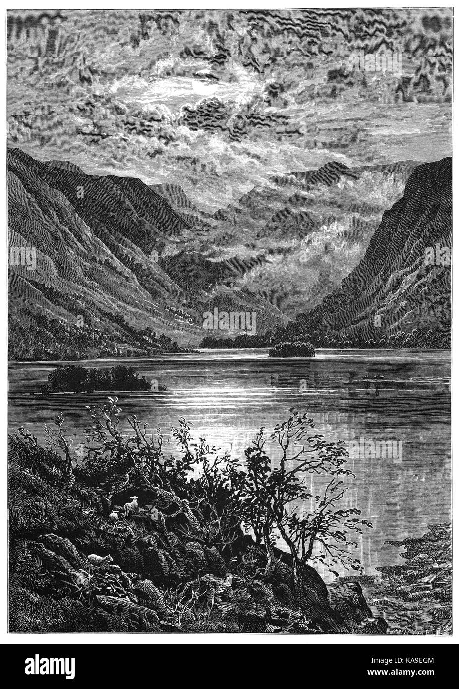 Drawing of lake district hi-res stock photography and images - Alamy