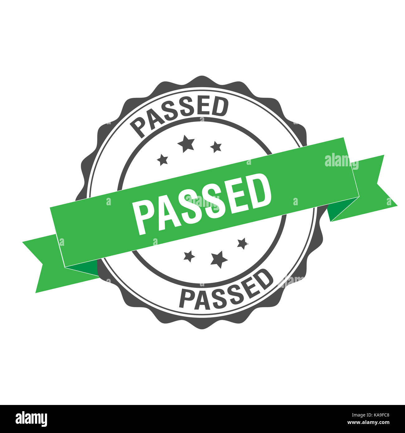 Passed stamp illustration Stock Photo - Alamy