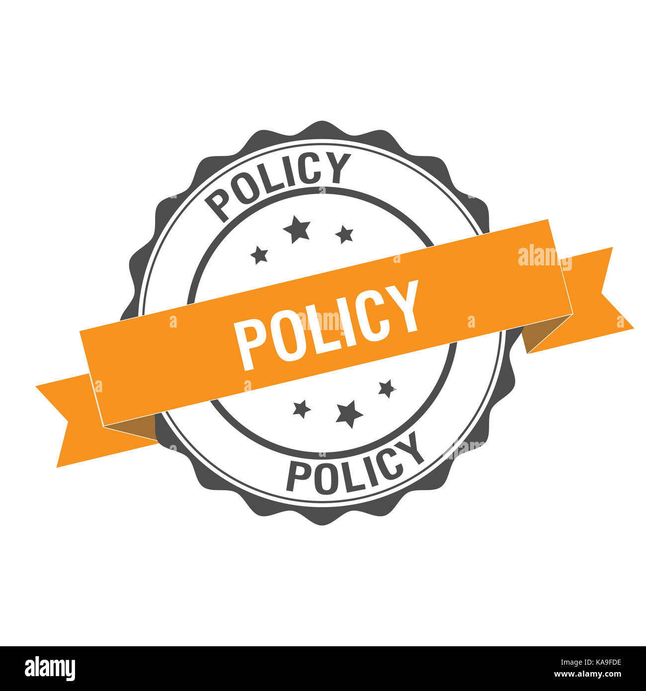 Policy stamp illustration Stock Photo - Alamy