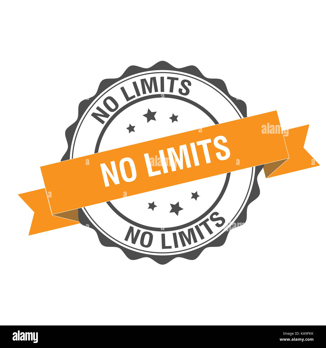 No limits stamp illustration Stock Photo - Alamy