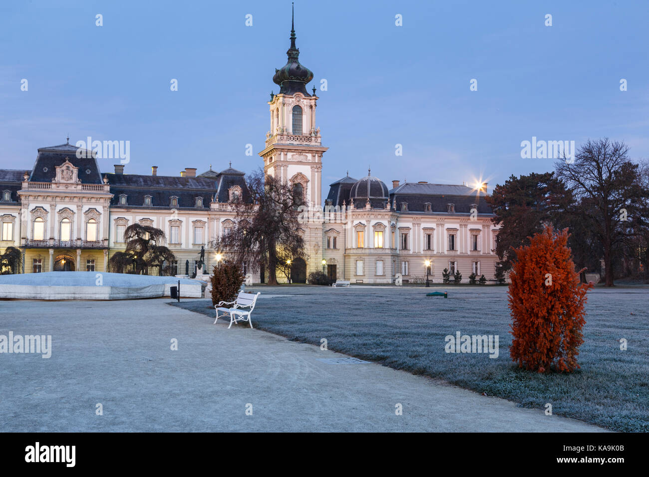 The Festetics baroque castle in Keszthely, Hungary Stock Photo - Alamy