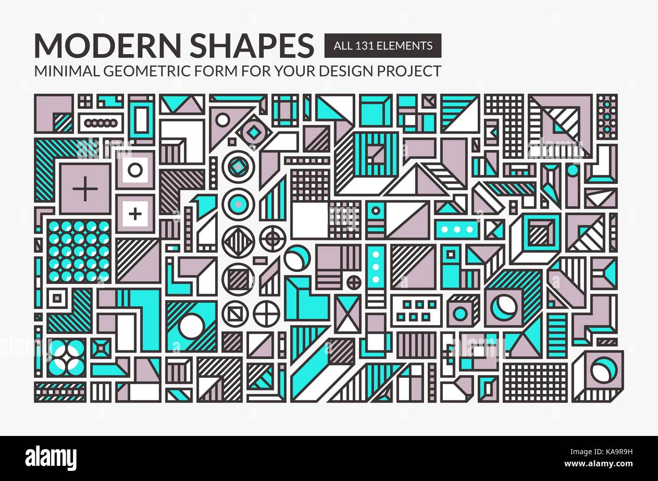 Set Minimal modern shapes Stock Vector Image & Art - Alamy