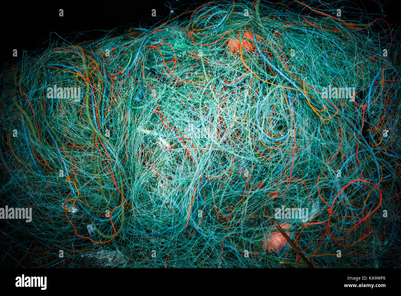 Bundles of monofillament fishing nets hi-res stock photography and images - Alamy