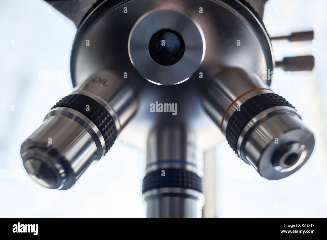 Optical microscope - science and laboratory equipment. For conducting ...