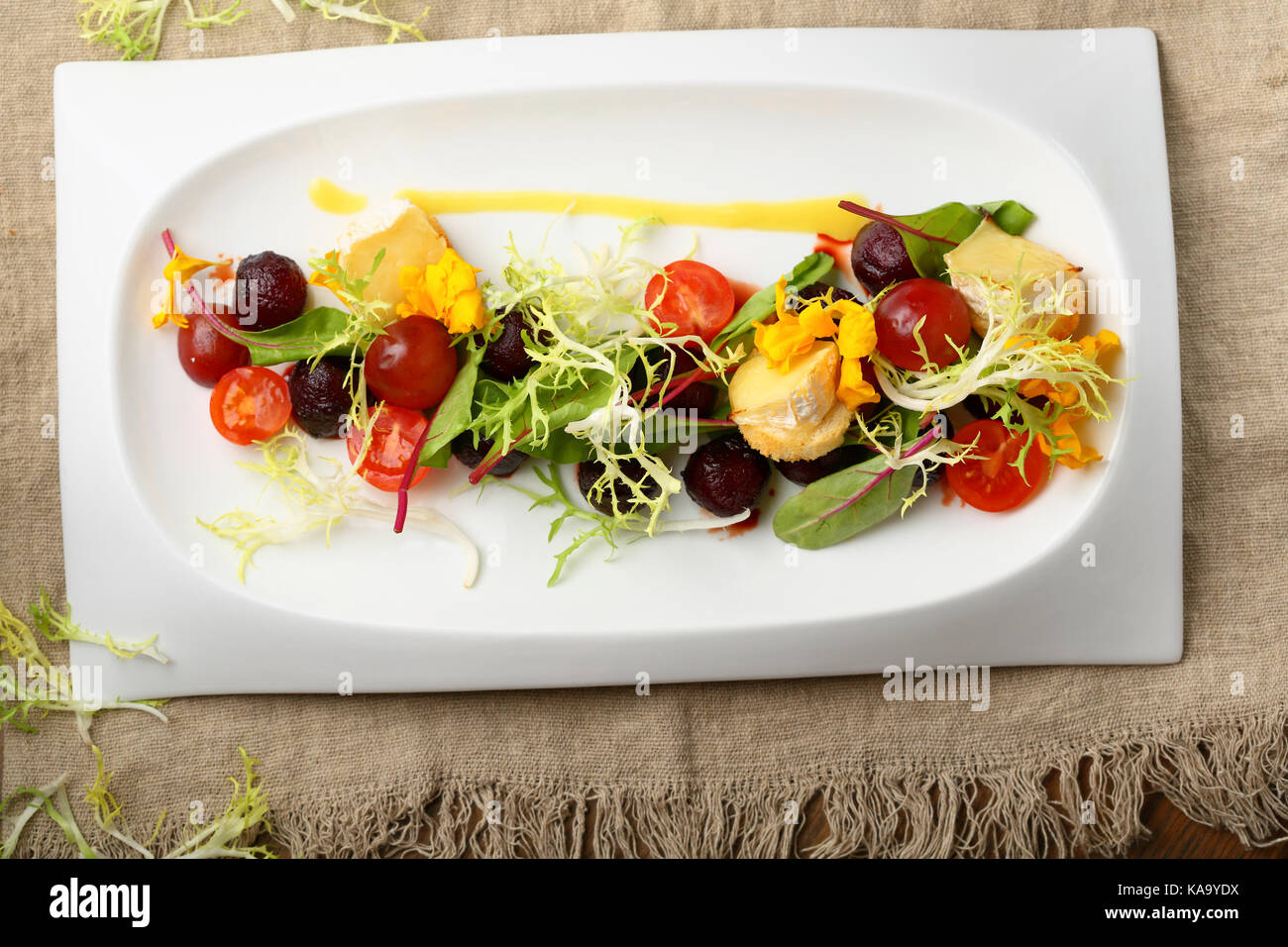 chef salad, food top view Stock Photo - Alamy