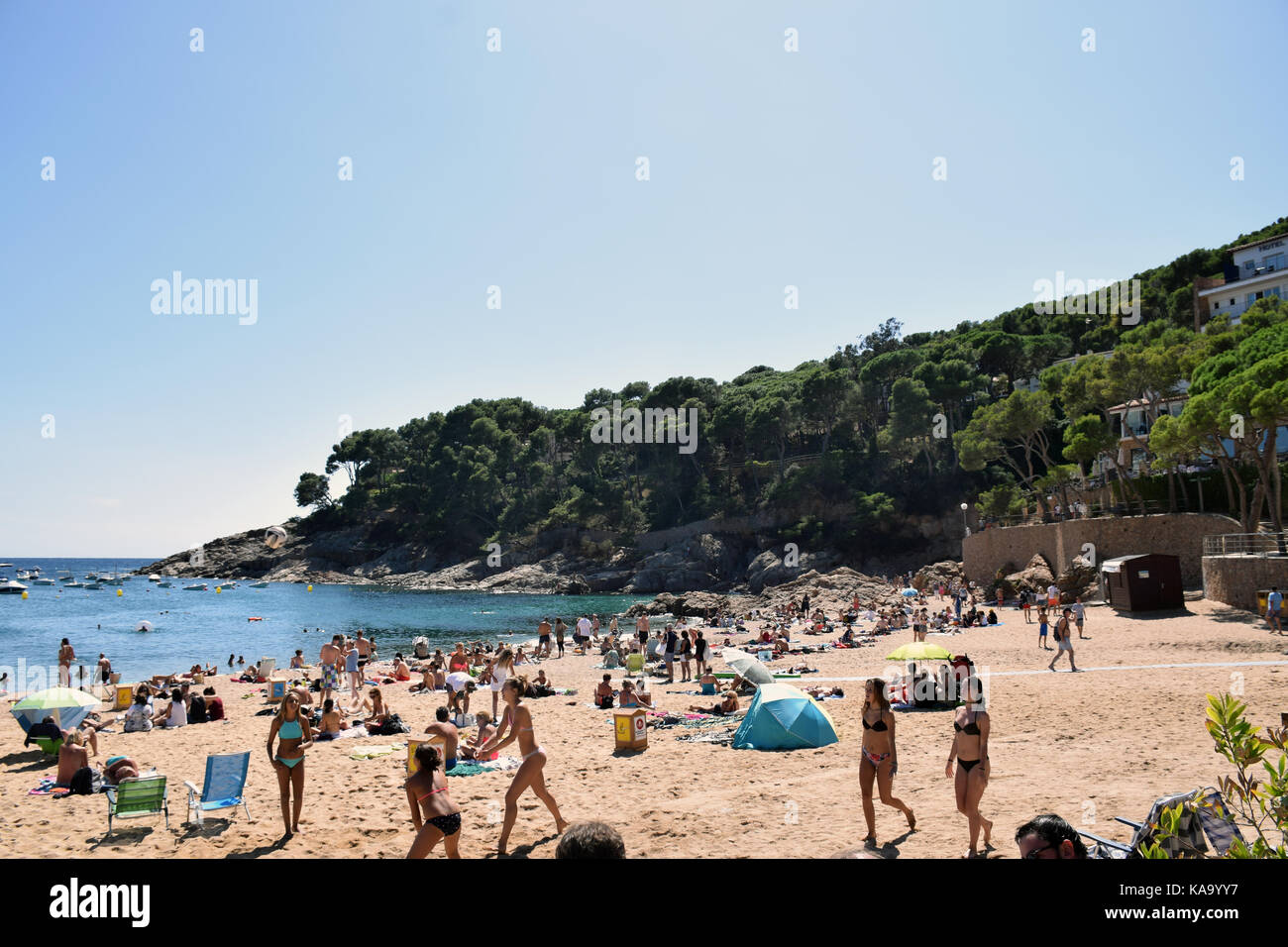 Catalonia, Spain Sep 2017. Tamariu on the Costa Brava Stock Photo - Alamy