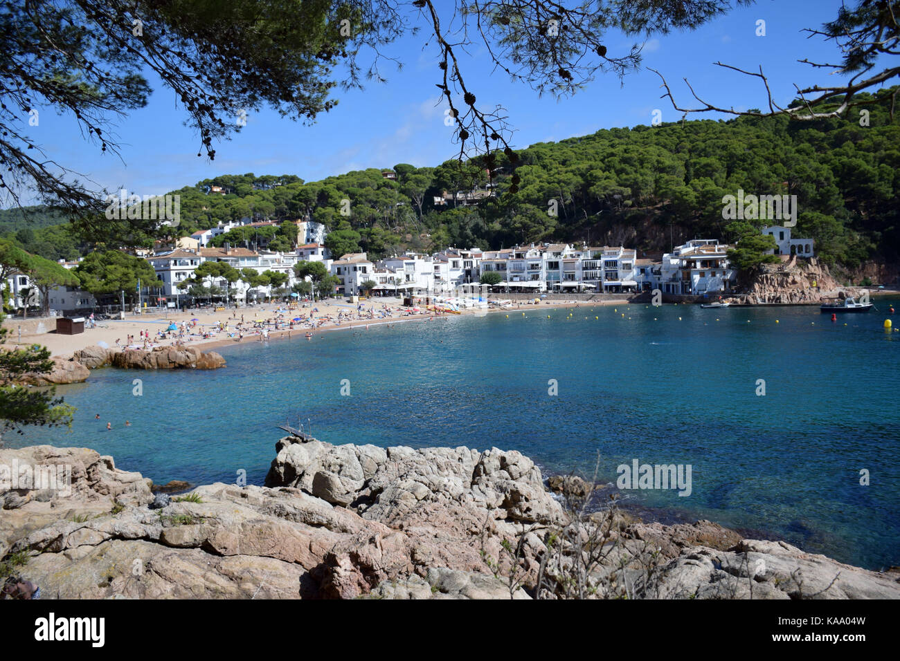 Catalonia, Spain Sep 2017. Tamariu on the Costa Brava Stock Photo - Alamy