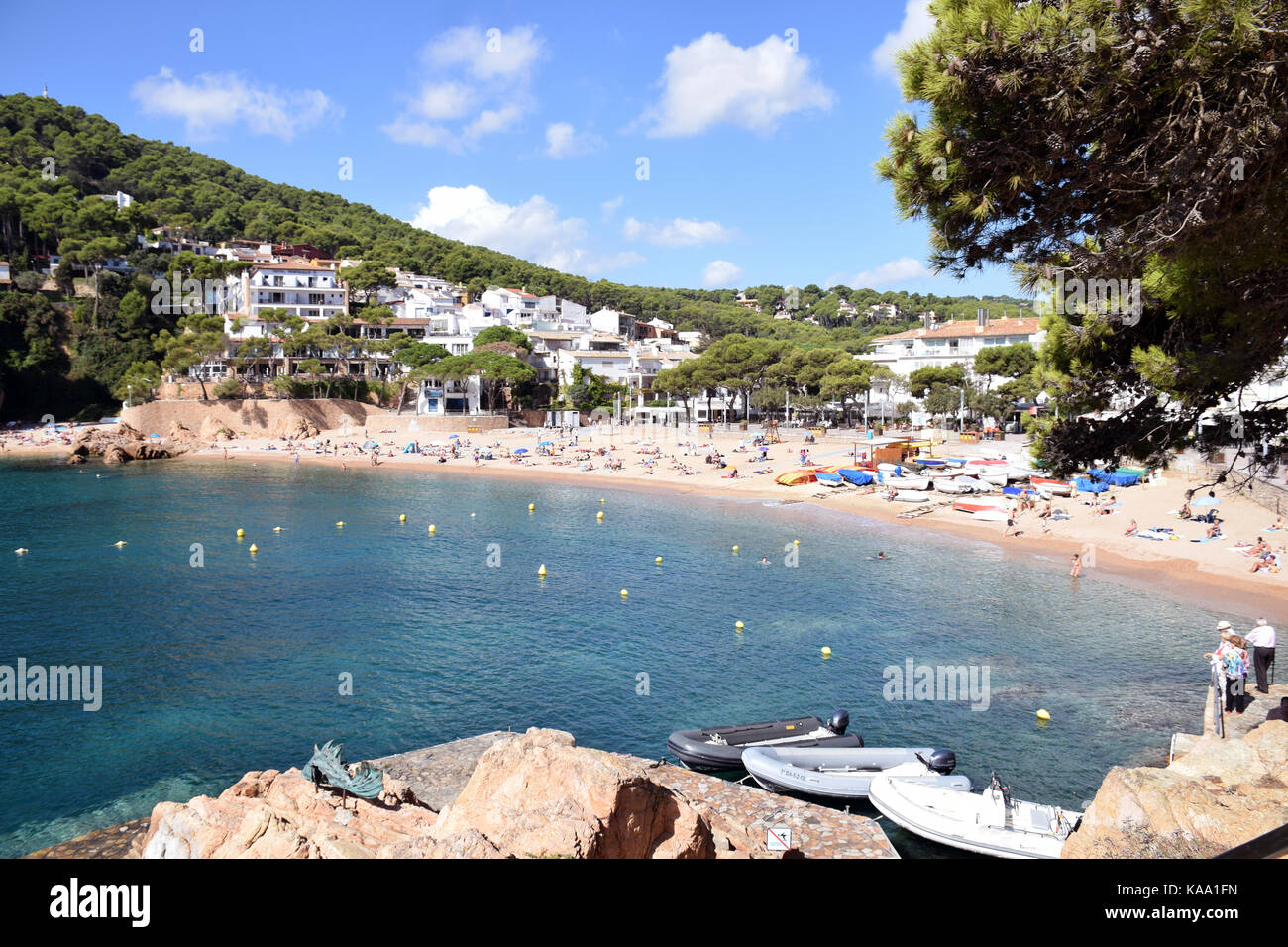 Catalonia, Spain Sep 2017. Tamariu on the Costa Brava Stock Photo - Alamy