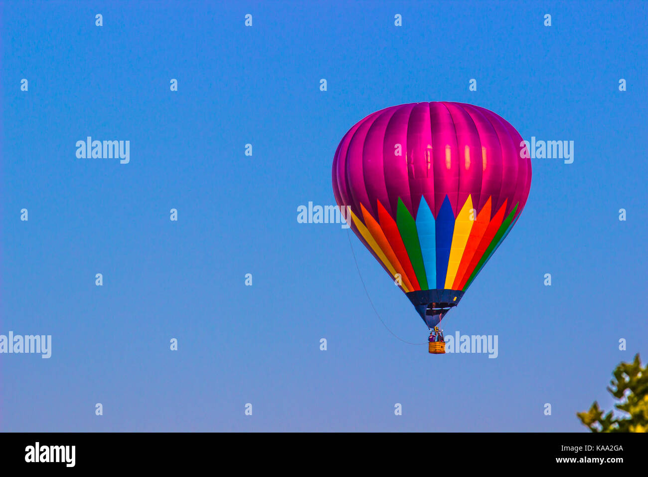 Multi Colored Hot Air Balloon Stock Photo - Alamy