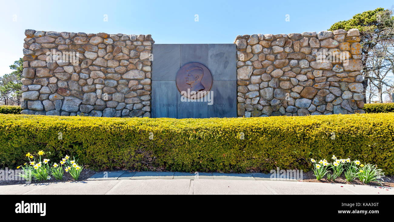 The John F. Kennedy Memorial on Veterans Park Beach in Hyannis, Cape ...
