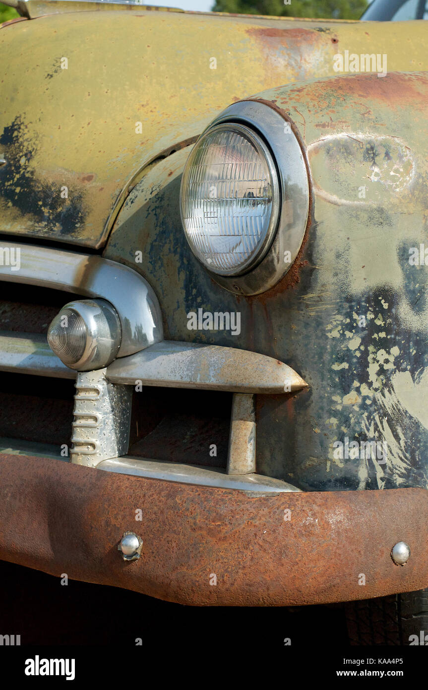 Detail of a 1956 Chevrolet car on route 66 Stock Photo - Alamy