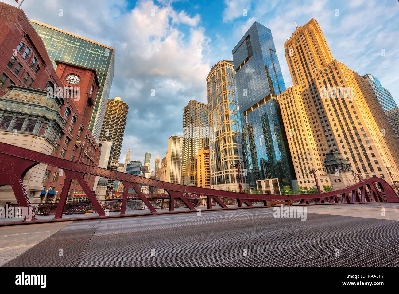 Chicago bridge panoramic view hi-res stock photography and images - Alamy