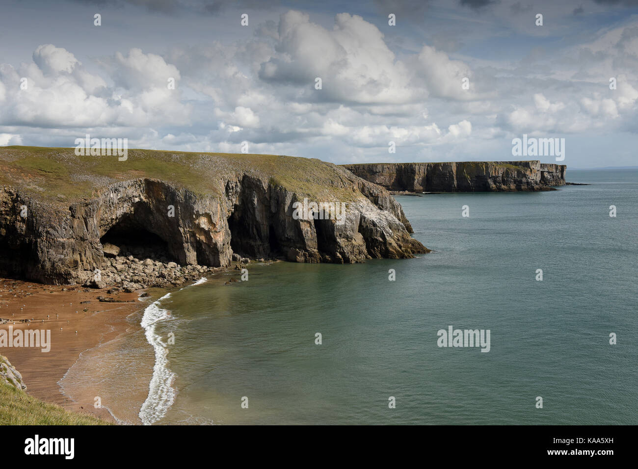 The Pembrokeshire Coast at Stackpole Head in South Pembrokeshire in ...