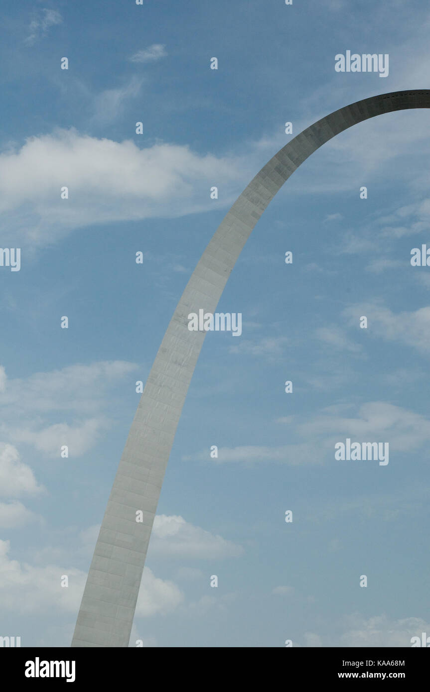 Detail of the Gateway Arch in Downtown St Louis, Missouri, USA Stock ...
