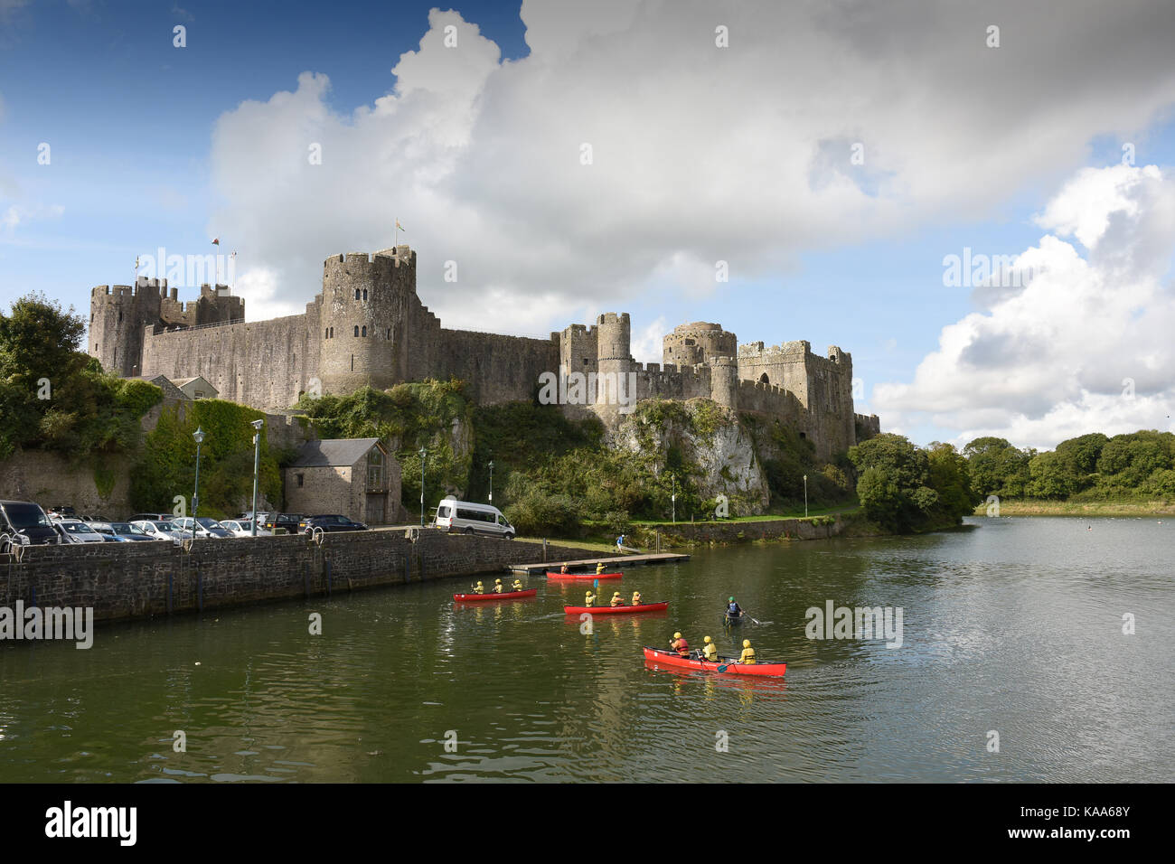 Pembroke Castle, Pembrokeshire, Wales Stock Photo - Alamy