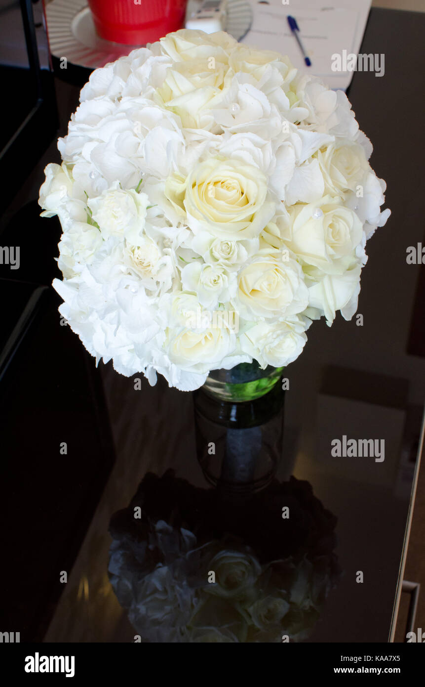 beautiful bouquet with yellow roses Stock Photo - Alamy