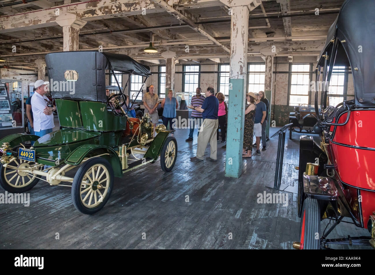 Detroit, Michigan - Visitors tour the Ford Piquette Avenue Plant, where ...