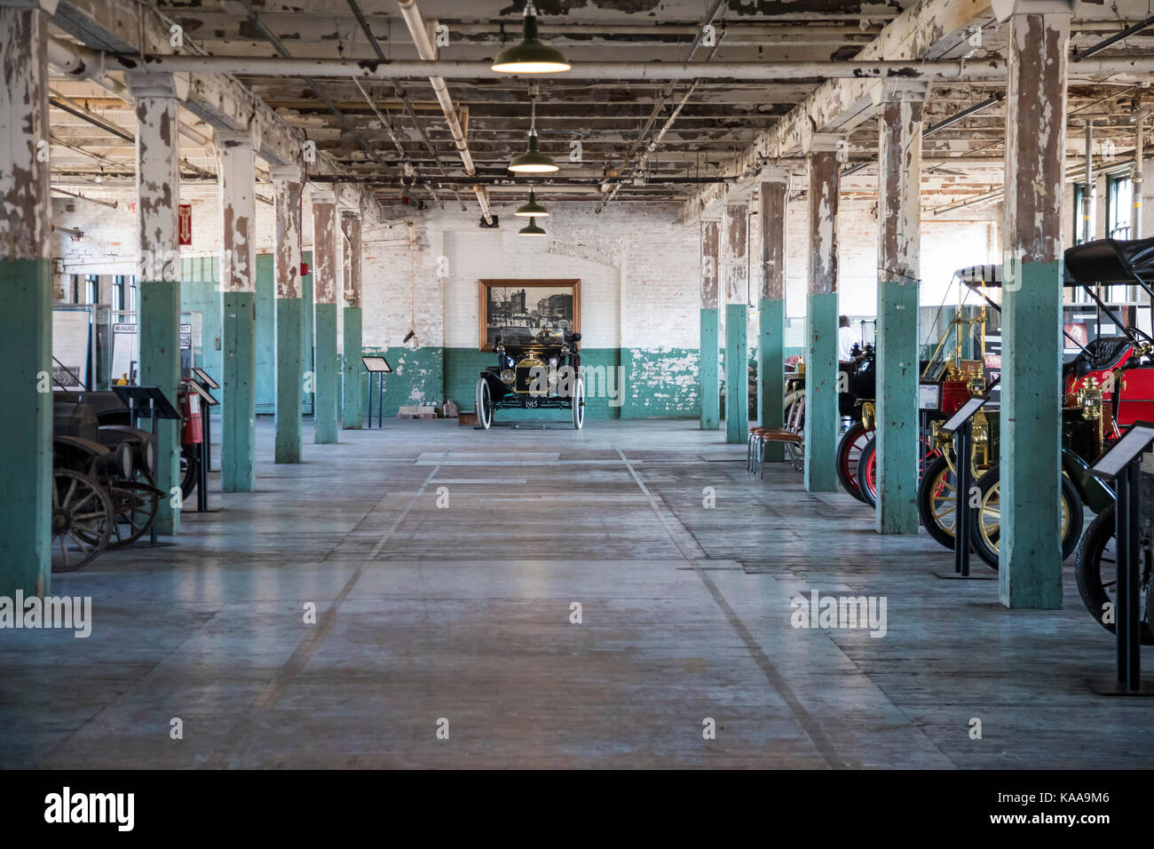 Detroit, Michigan - A 1915 Ford Model T Touring car on display at the ...