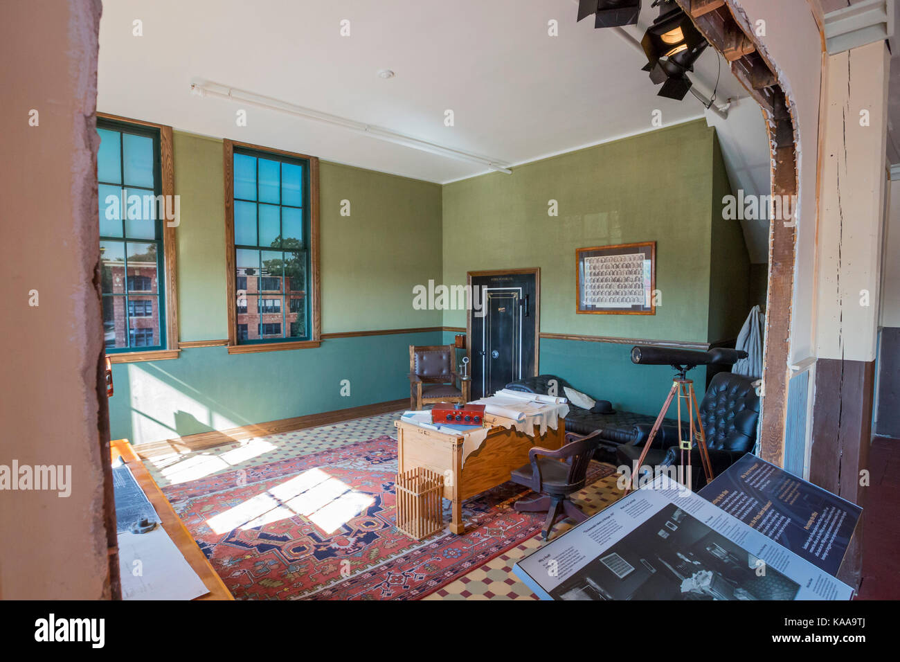 Detroit, Michigan - A recreation of Henry Ford's office at the Ford ...