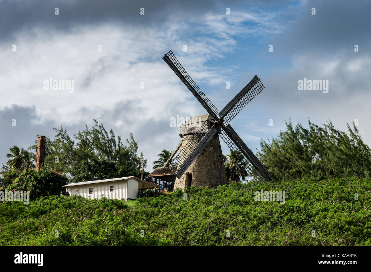 Morgan Lewis Windmill in St. Andrew, Barbados - one of only two working ...
