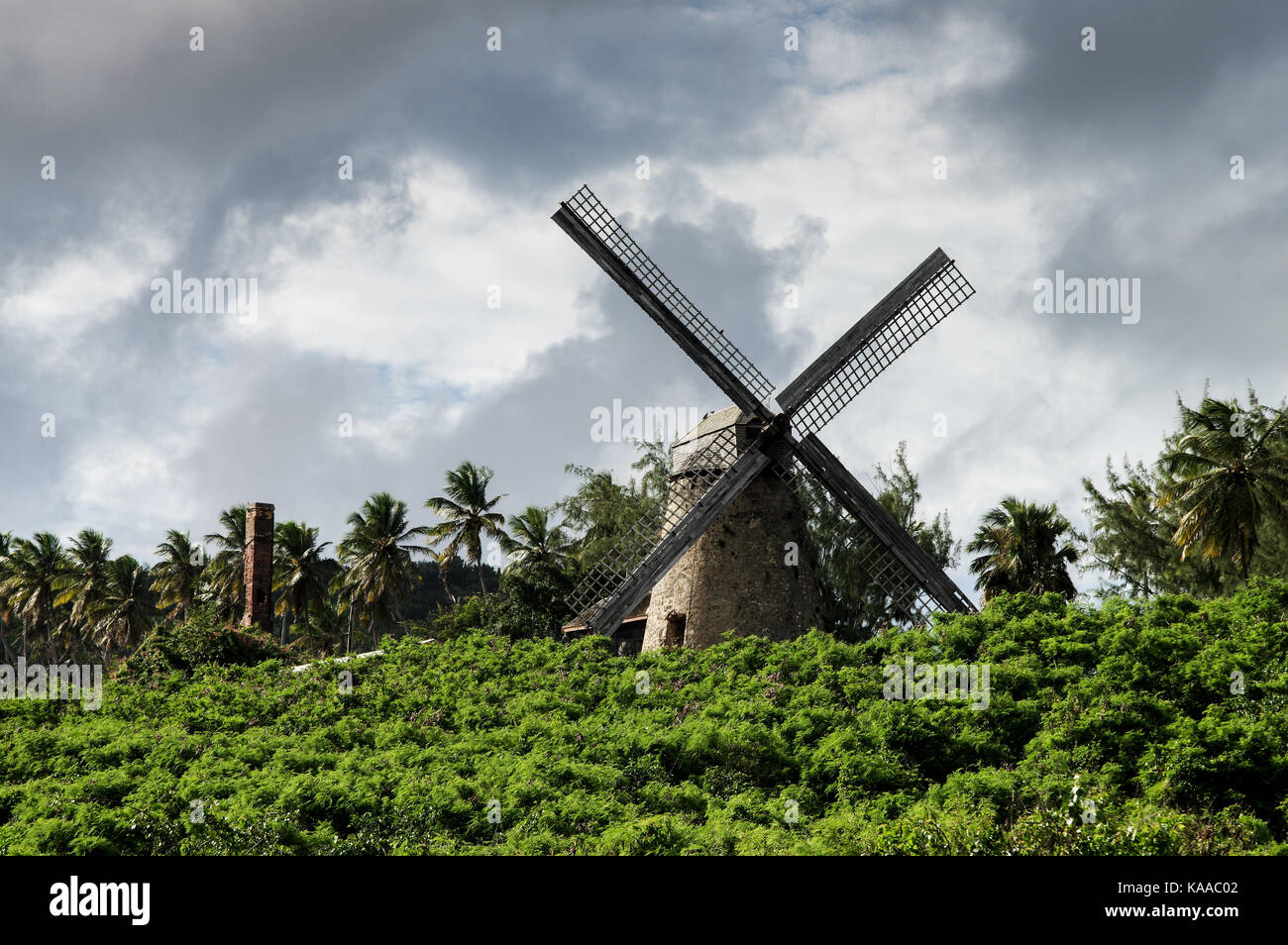 Morgan Lewis Windmill in St. Andrew, Barbados - one of only two working ...