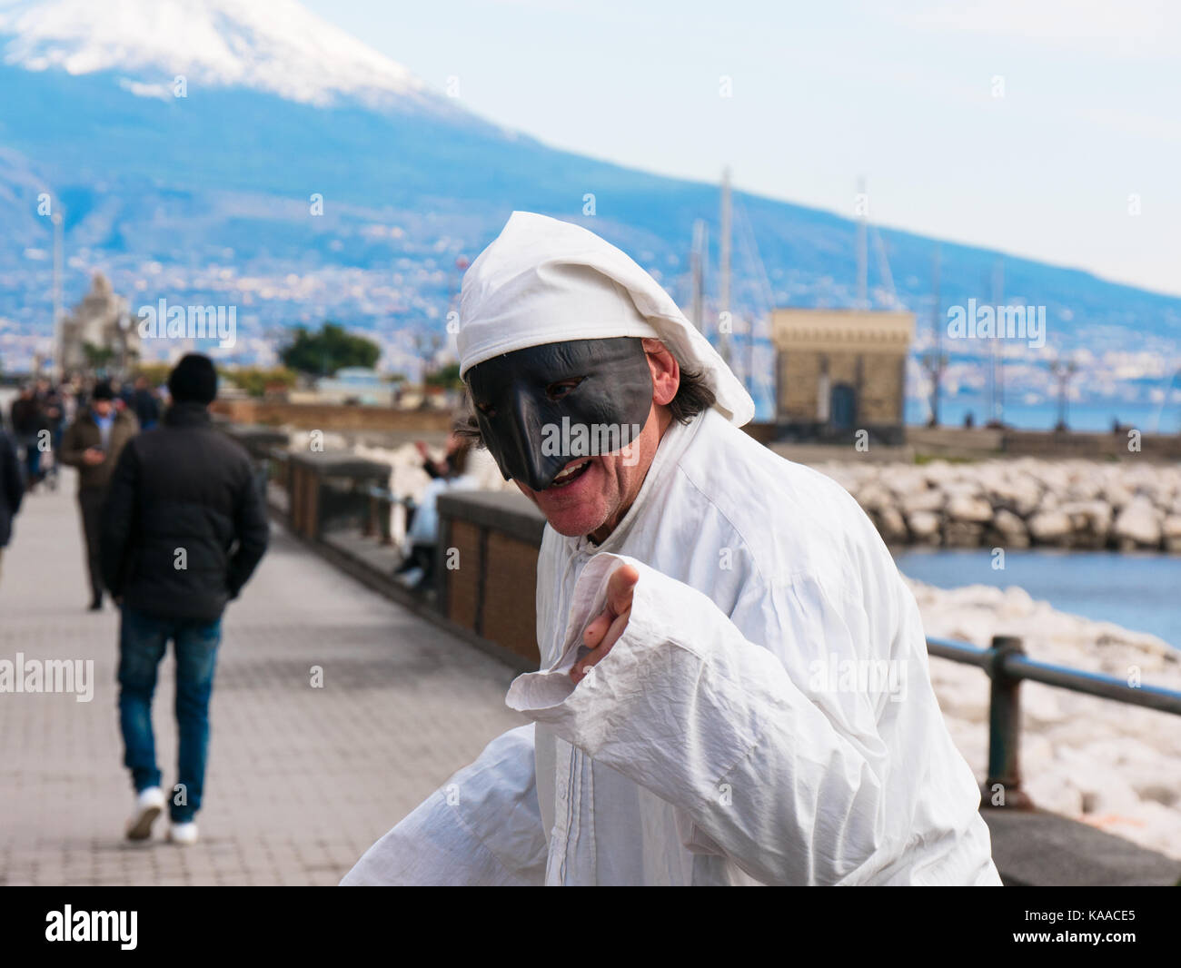 Pulcinella traditional Neapolitan mask Stock Photo - Alamy