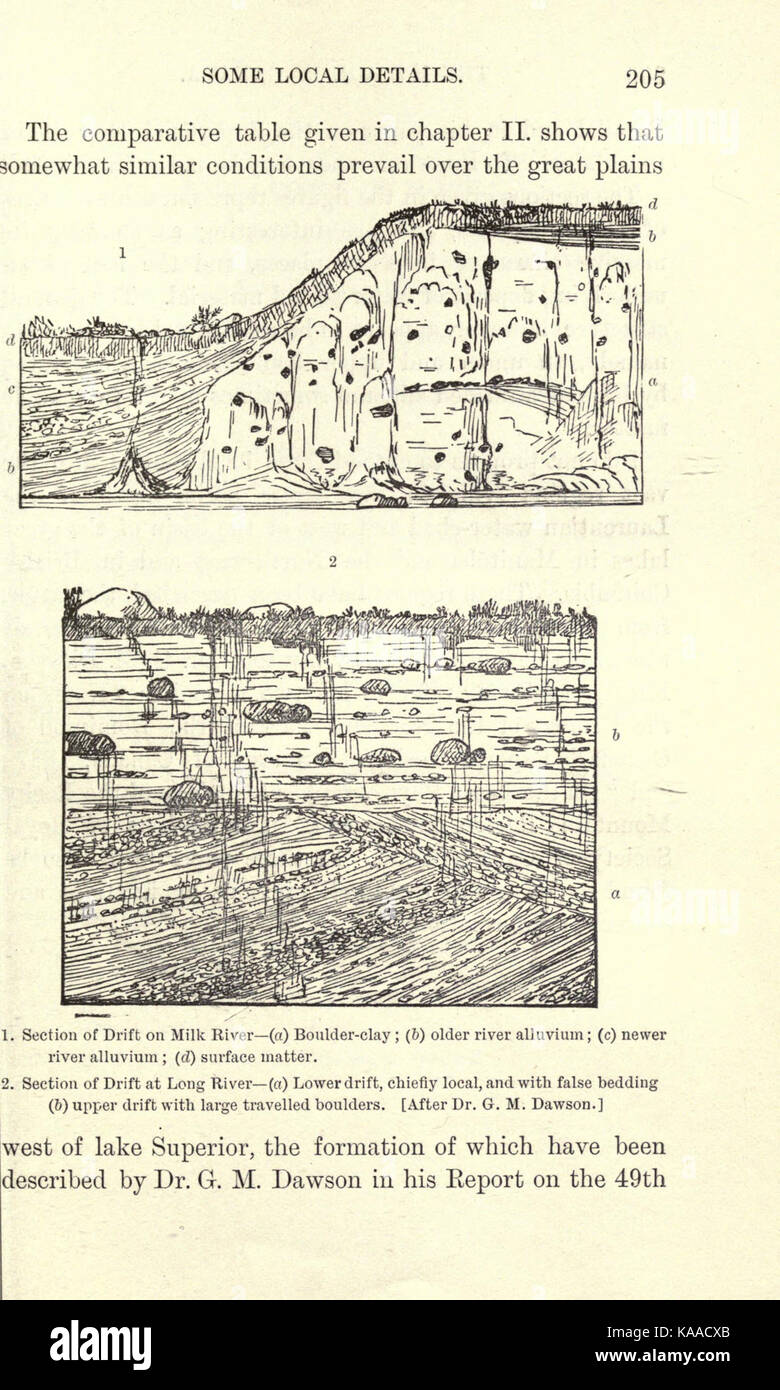 The Canadian ice age (Page 205) BHL24228711 Stock Photo - Alamy