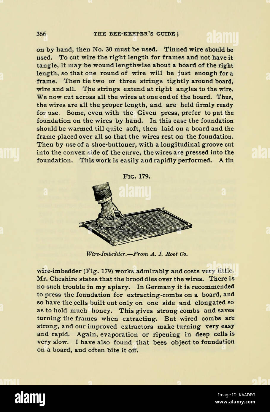 This page from 'The Bee Keeper's Guide' provides valuable information ...