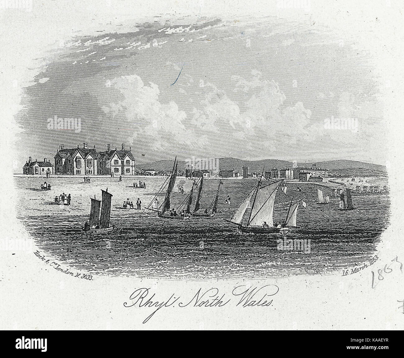 Map of rhyl hi-res stock photography and images - Alamy