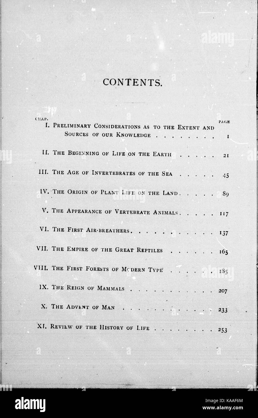 This illustration represents the chain of life across geological time ...