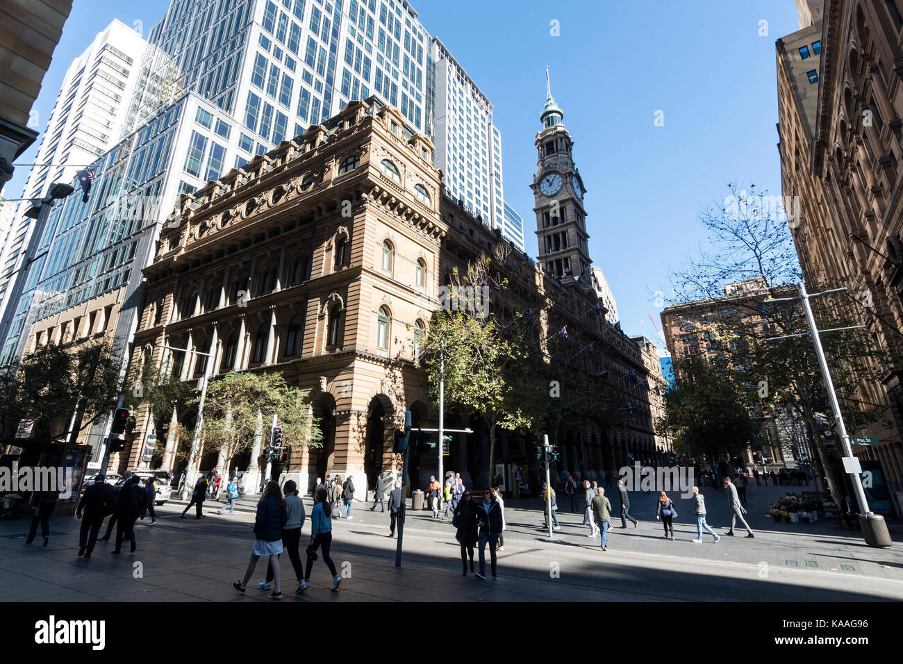 The main facade of the former General Post Office (GPO) Building with ...