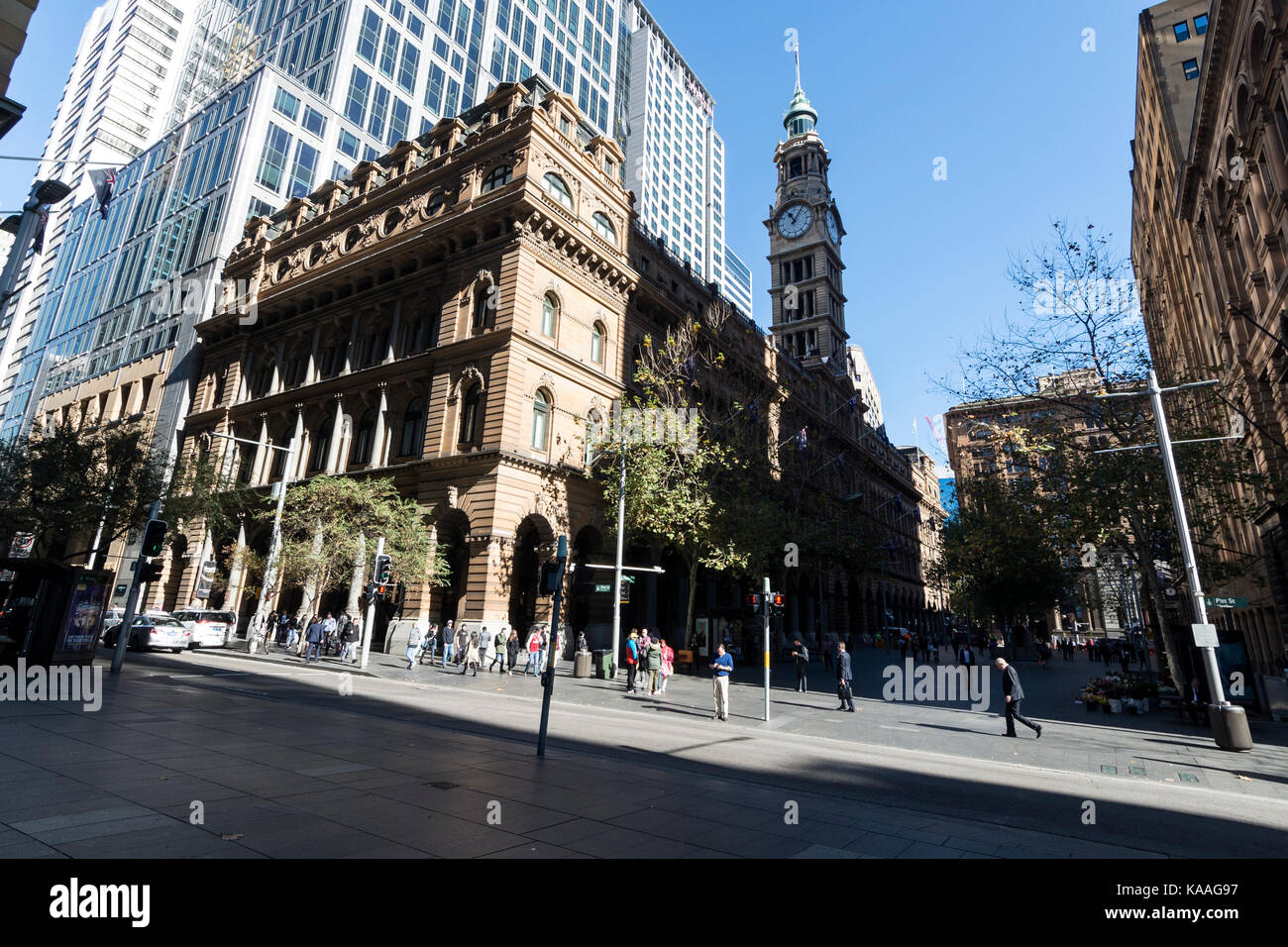 The main facade of the former General Post Office (GPO) Building with ...