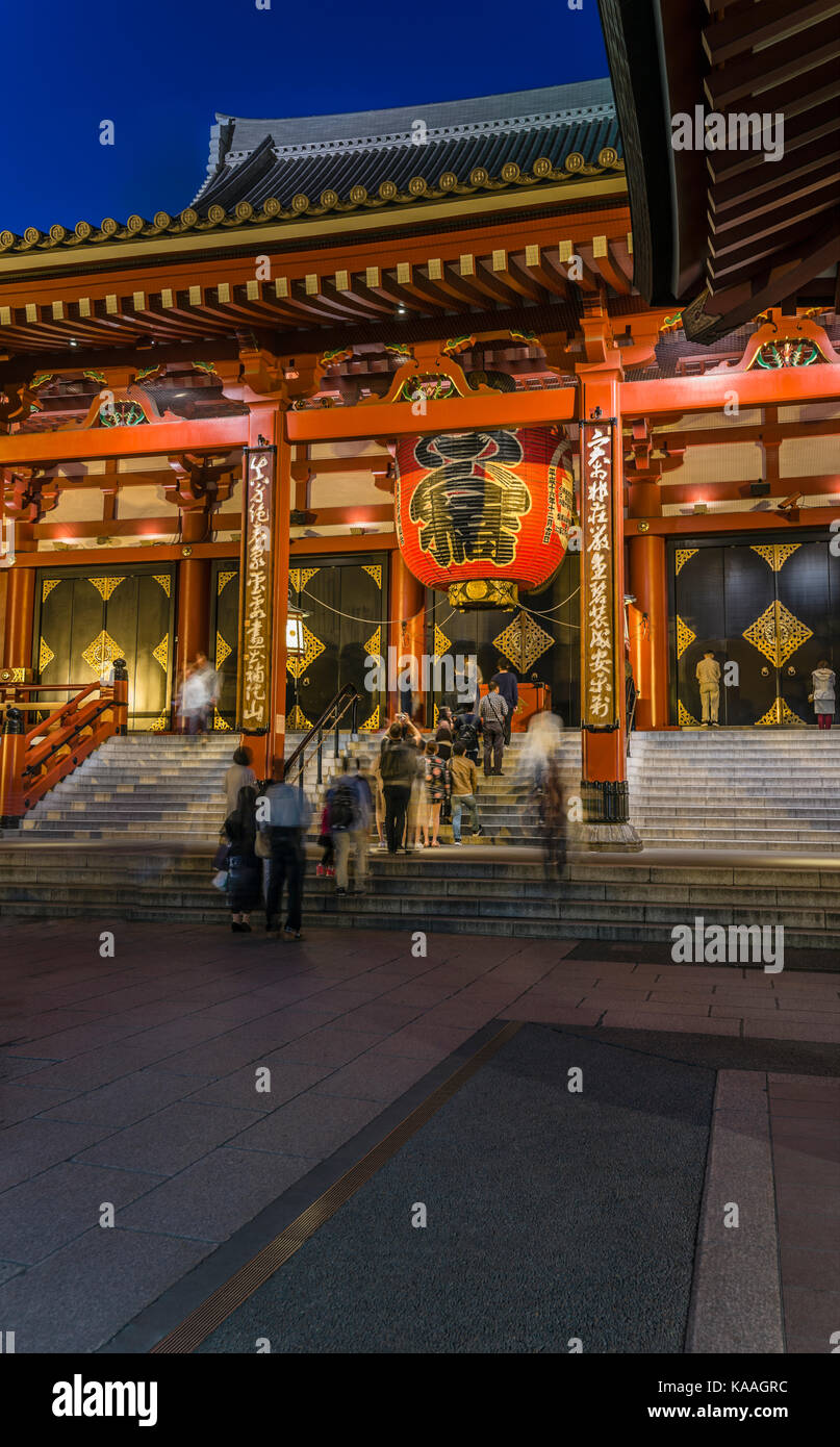 Ancient Edo era Sensoji temple, also known as Asakusa Kannon Temple ...