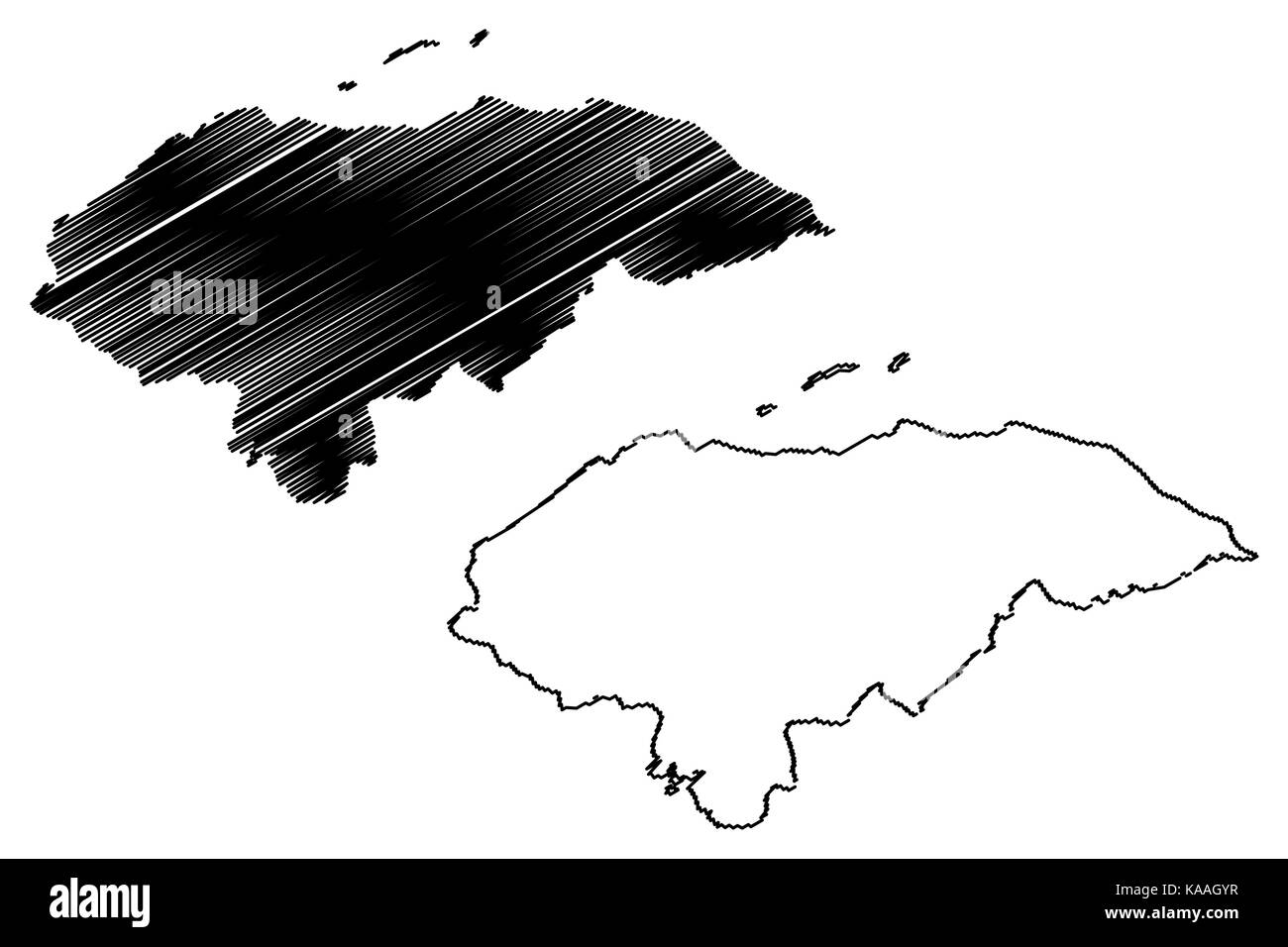 Honduras Map High Resolution Stock Photography and Images - Alamy