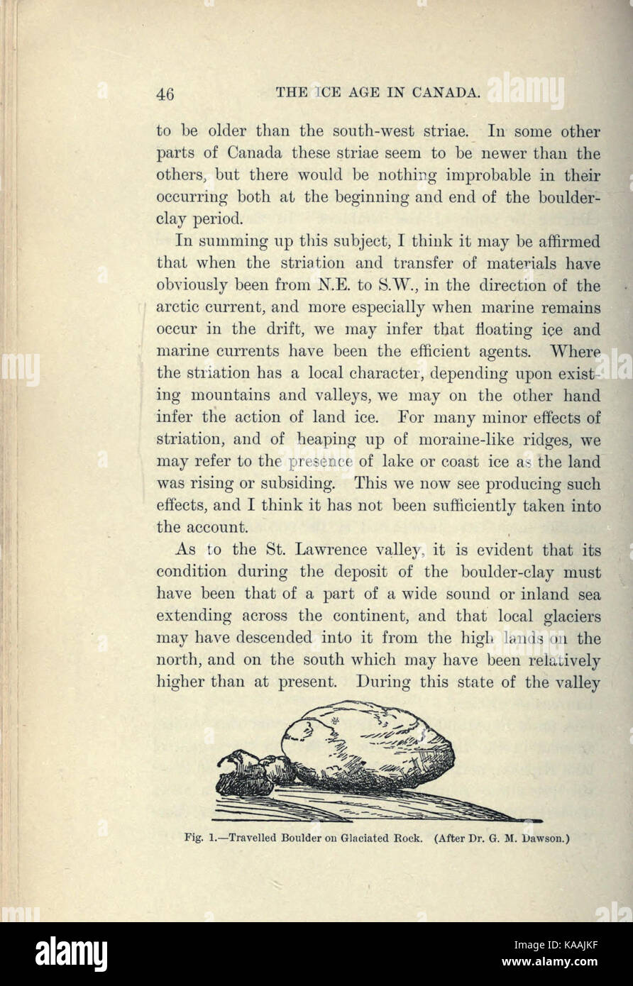 The Canadian ice age (Page 46) BHL22030413 Stock Photo - Alamy