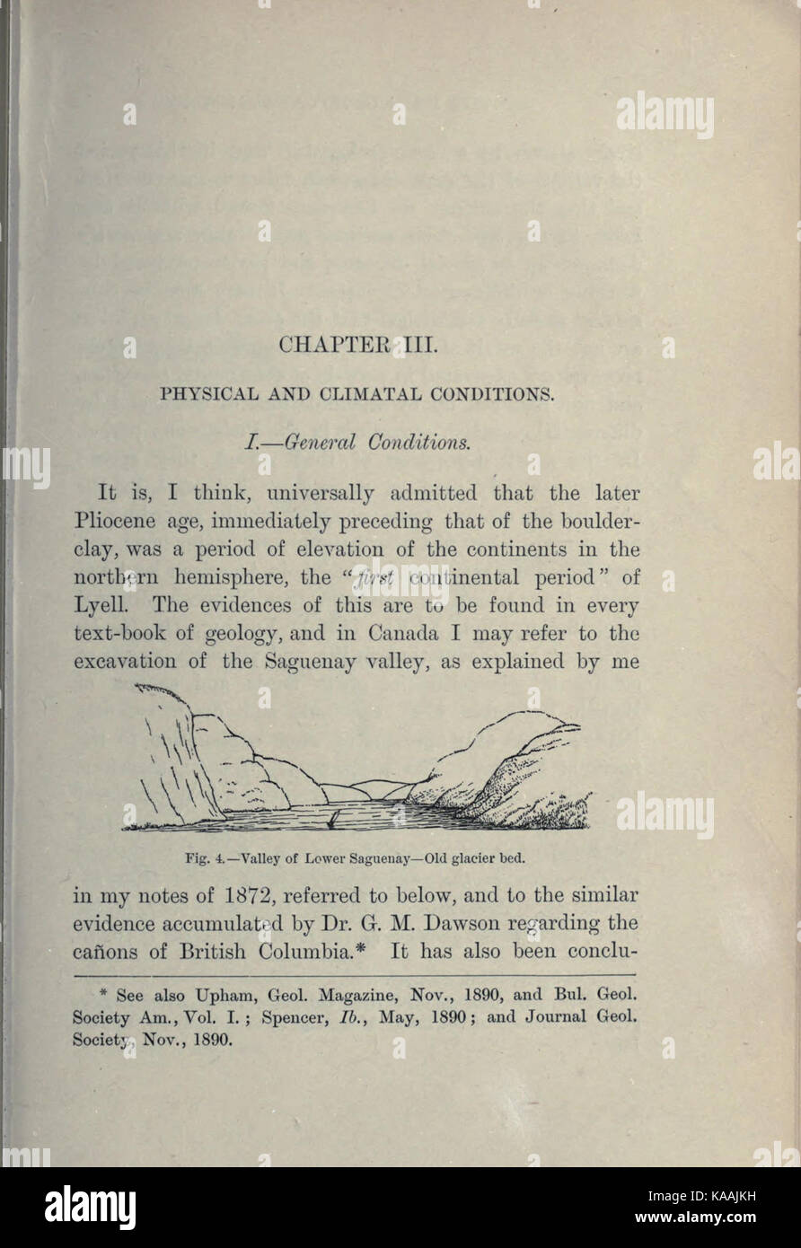 The Canadian ice age (Page 71) BHL22030438 Stock Photo - Alamy